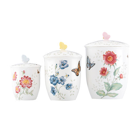 Click here for Lenox Butterfly Meadow 3 Piece Canister Set prices