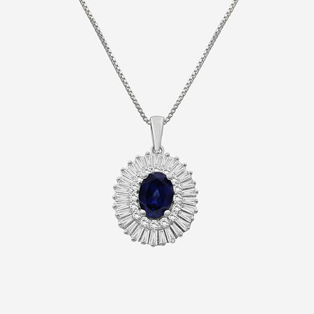 Click here for Womens Oval-cut Gemstone & 1 CT. T.W. Lab-Grown Di... prices