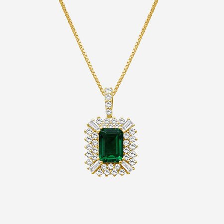 Click here for Womens Emeral-cut Gemstone & 1/2 CT. T.W. Lab-Grow... prices