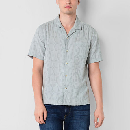 Click here for mutual weave Mens Short Sleeve Regular Fit Button-... prices