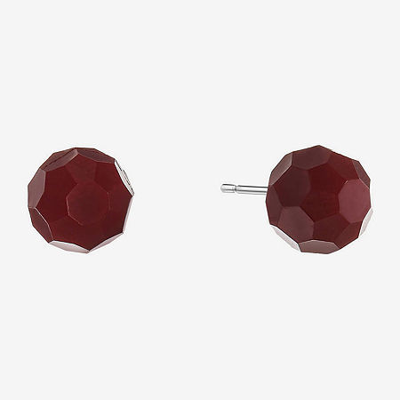 Click here for Mixit 10mm Stud Earrings  One Size  Red prices