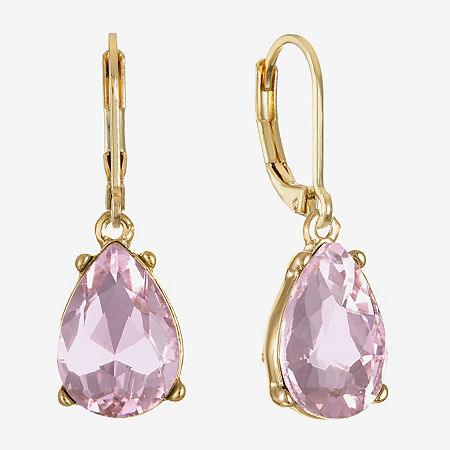 Click here for Monet Jewelry Womens Pink Glass Drop Earrings  One... prices