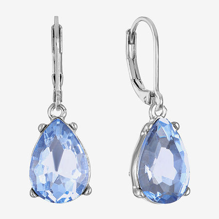 Click here for Monet Jewelry Womens Blue Glass Drop Earrings  One... prices
