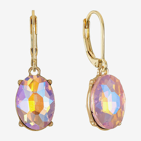 Click here for Monet Jewelry Womens Orange Glass Oval Drop Earrin... prices