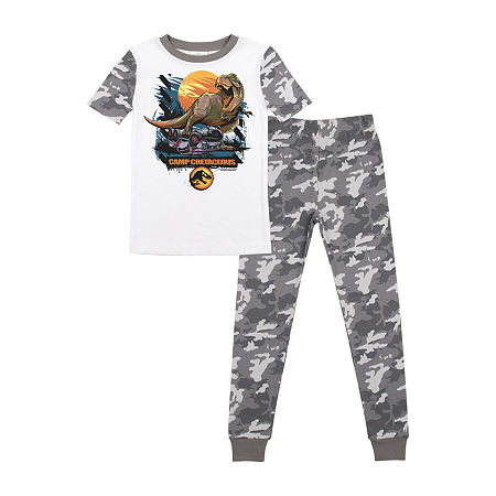 Click here for Little & Big Kid Boys Jurassic World 2-pc. Pajama... prices