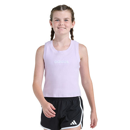 Click here for adidas Big Kid Girls Crew Neck Embroidered Sleevel... prices