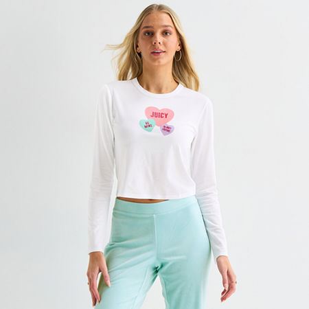 Click here for Juicy By Juicy Couture Womens Juniors Crew Neck Lo... prices