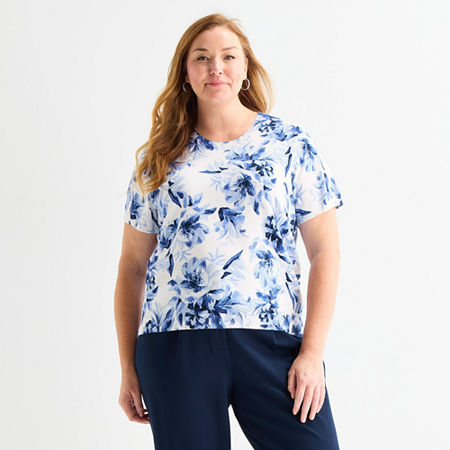 Click here for Liz Claiborne Womens Floral Pullover Sweater  2x... prices