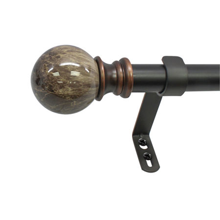 Click here for Decopolitan Marble Ball 1 Single Curtain Rod  One... prices