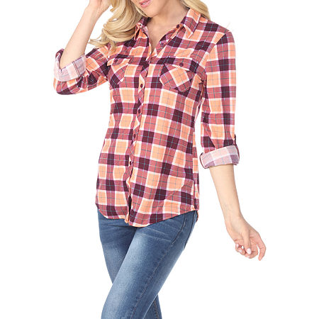 Click here for White Mark Womens Oakley Plaid Stretch Fabric 3/4... prices