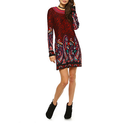 Click here for White Mark Sandrine Embroidered Sweater Dress  X-l... prices