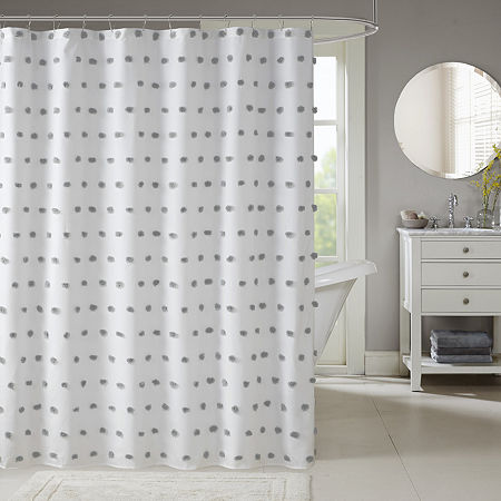 Click here for Madison Park Lauren Shower Curtain  One Size  Gray prices