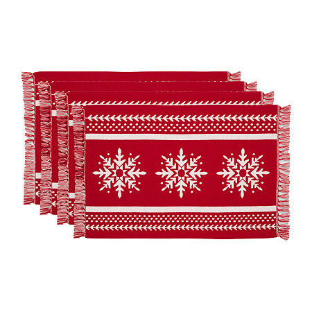 Click here for Design Imports Nordic Snowflake 4-pc. Placemat  On... prices