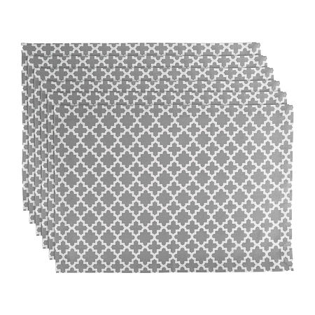 Click here for Design Imports Gray Lattice 6-pc. Placemats  One S... prices