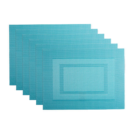 Click here for Design Imports Teal Doubleframe 6-pc. Placemats  O... prices