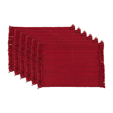 Click here for Design Imports Variegated Redwood Fringe 6-pc. Pla... prices