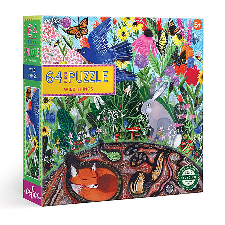 Click here for Eeboo Wild Things 64 Piece Jigsaw 64-pc. Puzzle  O... prices