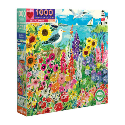 Eeboo Piece And Love Seagull Garden 1000 Piece Rectangular Adult Jigsaw ...