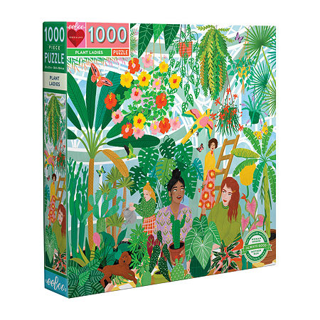 Click here for Eeboo Piece And Love Plant Ladies 1000 Piece Squar... prices