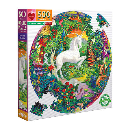 Click here for Eeboo Piece And Love Unicorn Garden 500 Piece Roun... prices