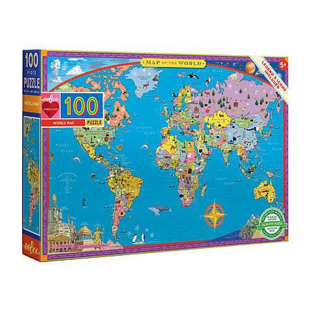 Click here for Eeboo World Map 100 Piece 100-pc. Puzzle  One Size prices