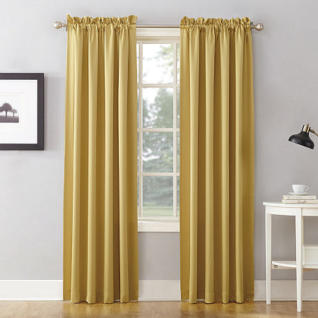 Click here for Room Darkening Rod Pocket Curtain Panel - Flax prices
