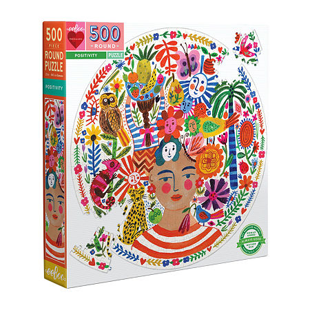Click here for Eeboo Piece And Love Positivity 500 Piece Round Ci... prices