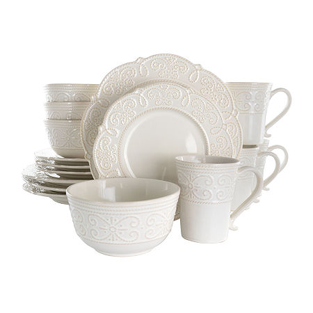 Click here for Elama Luna 16-pc. Stoneware Dinnerware Set  One Si... prices