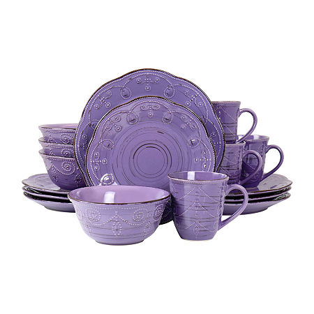 Click here for Elama Rustic Birch 16-pc. Stoneware Dinnerware Set... prices