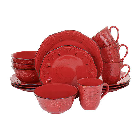 Click here for Elama Rustic 16-pc. Stoneware Dinnerware Set  One... prices