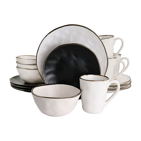 Click here for Elama Roman 16-pc. Stoneware Dinnerware Set  One S... prices