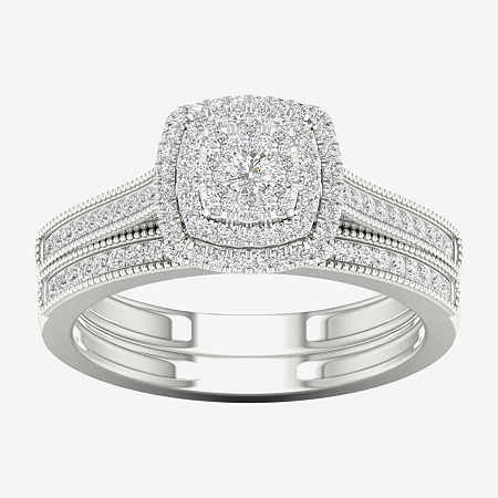 Click here for Womens 1/3 CT. T.W. Natural White Diamond 10K Whit... prices