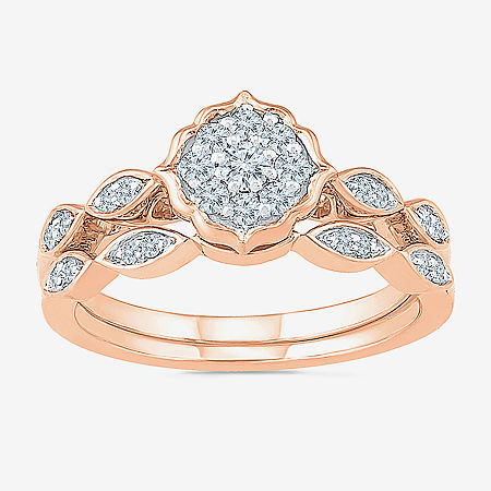 Click here for Womens 1/3 CT. T.W. Natural White Diamond 10K Rose... prices