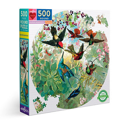 Click here for Eeboo Piece And Love Hummingbirds 500 Piece Round... prices