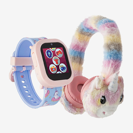 Playzoom V3 Girls Pink Silicone Smartwatch 42mm Gift Set - Pink
