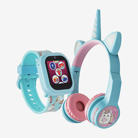 Playzoom V3 Girls Light Blue Silicone Smartwatch 42mm Gift Set - Light Blue