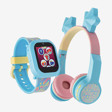 Playzoom V3 Girls Light Blue Silicone Smartwatch 42mm Gift Set - Light Blue