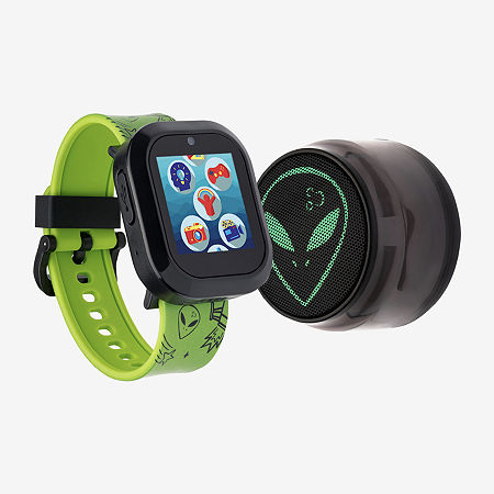 Playzoom V3 Boys Green Silicone Smartwatch 42mm Gift Set - Green