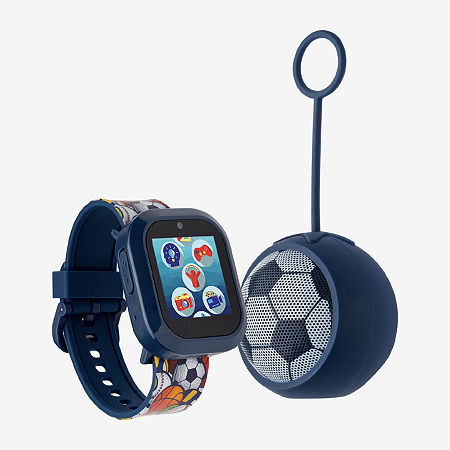 Playzoom V3 Boys Multicolor Silicone Smartwatch 42mm Gift Set - Lime