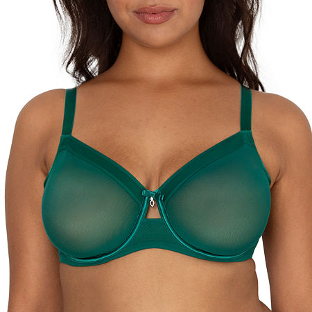 Click here for Curvy Couture Sheer Mesh Unlined Underwire Bra-131... prices