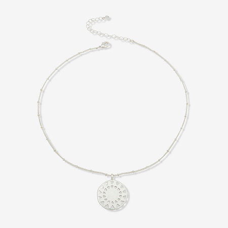 Click here for a.n.a Silver Tone Coin Womens 17 Inch Pendant Neck... prices