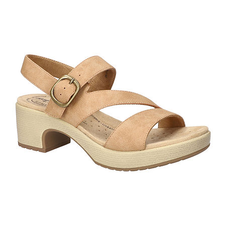 Easy Street Womens Marnina Slip-Resistant Sandals - Natural