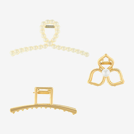 Click here for Bijoux Bar Gold Tone 3-pc. Hair Clip  One Size  Ye... prices