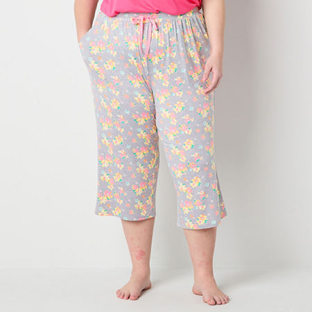 Click here for Sleep Chic Pajama Capri Pant Plus  3x  Gray prices