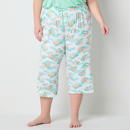 Click here for Sleep Chic Pajama Capri Pant Plus  2x  White prices