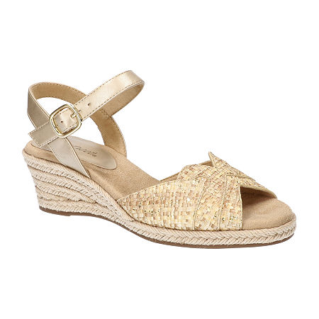 Click here for Easy Street Womens Miramar Wedge Sandals  9 1/2 Wi... prices
