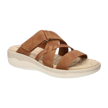 Click here for Easy Street Womens Paola Slide Sandals  7 Wide  Br... prices