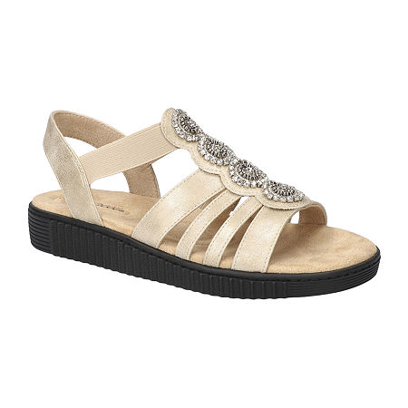 Click here for Easy Street Womens Samira Flat Sandals  6 Medium... prices
