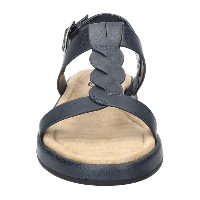 Easy Street Womens Tampa Adjustable Strap Flat Sandals - JCPenney