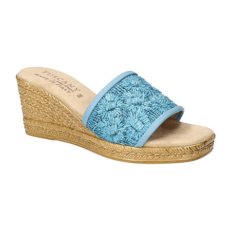 Womens Tuscany by Easy Street Ricci Wedge Sandals